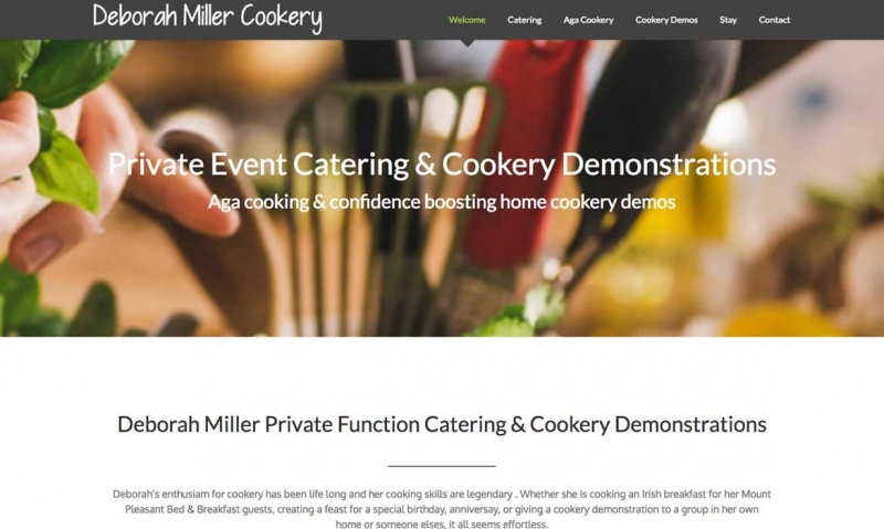 Deborah Miller Catering & Cookery Demos - Red Leaf Web Design, Chichester